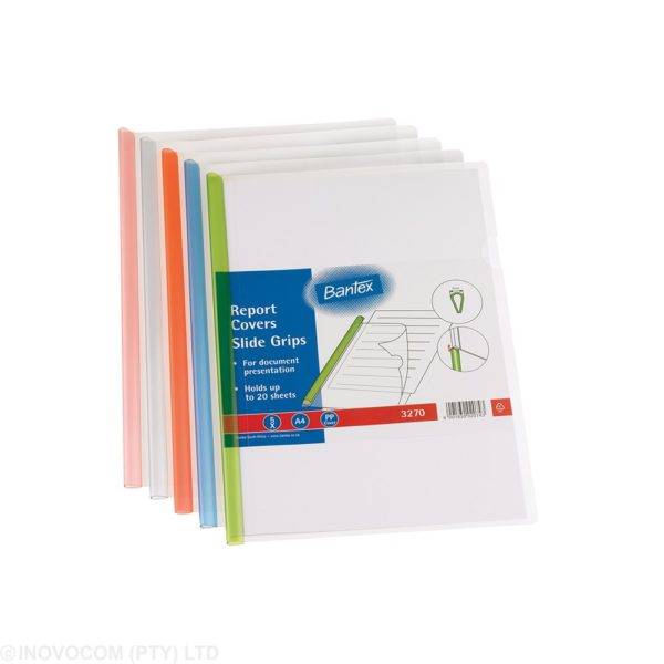 Bantex Transparent PP Report Cover With Slide Grips Clear – STANLEY'S ...