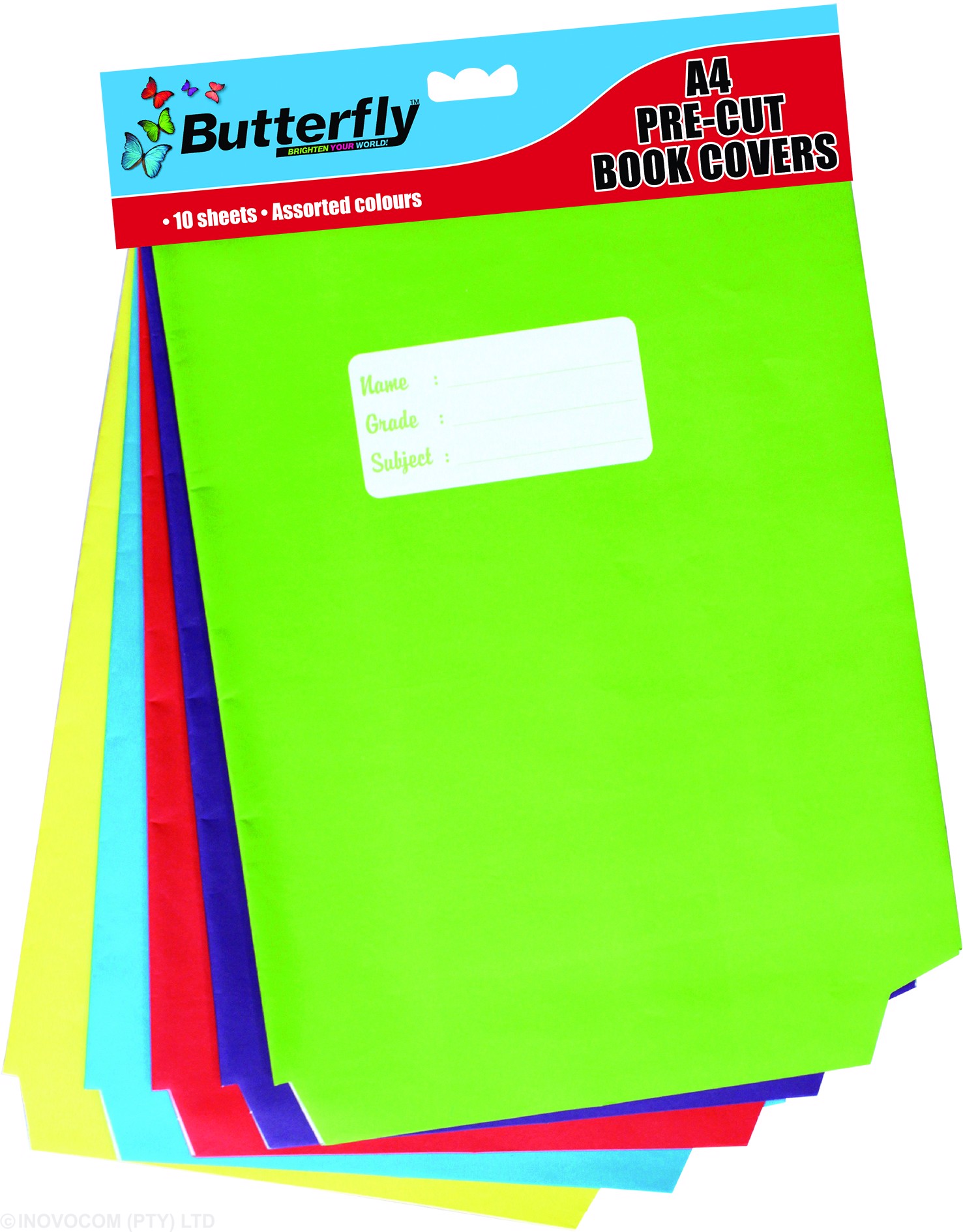 Butterfly A4 Bright Paper Pre-cut Book Covers Pack 10 – STANLEY'S ...