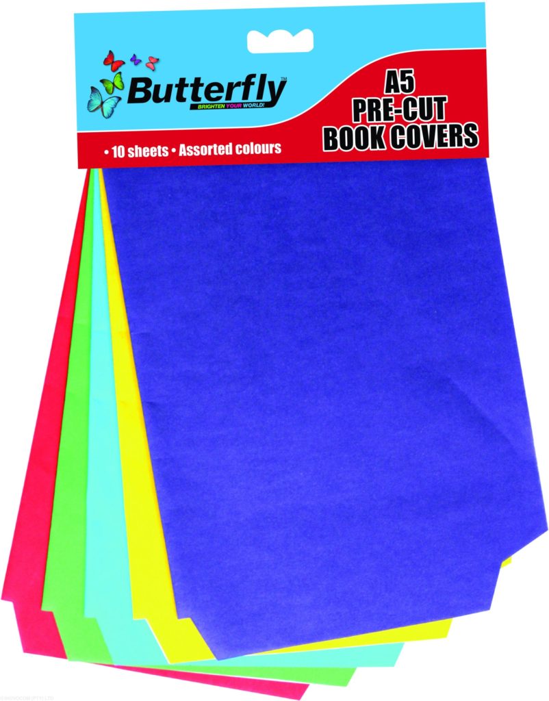 Butterfly A5 Bright Paper Pre-cut Book Covers Pack 10 – STANLEY'S ...